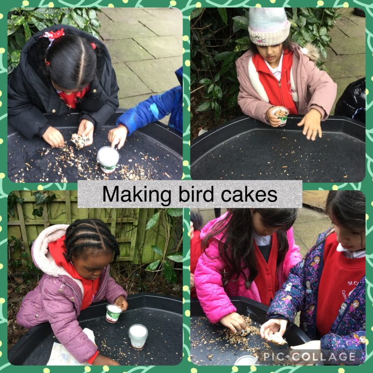 Making bird cakes in Reception class - St Clare's R.C Primary & Nursery ...